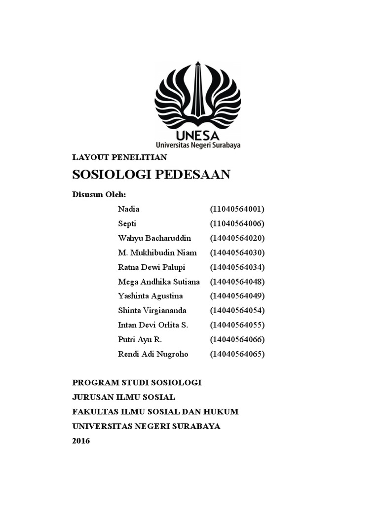 Layout Penelitian | PDF