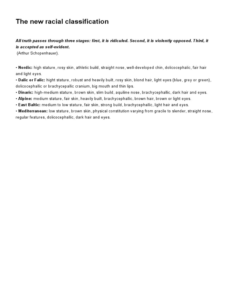 The New Racial Classification | PDF | Eye Color | Race (Human ...