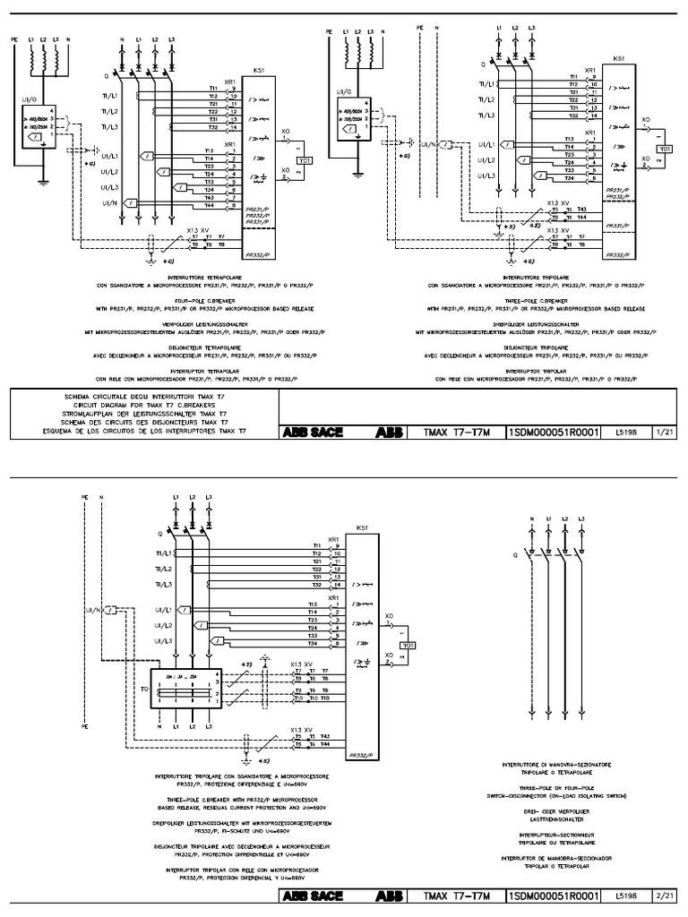 Tmax T7-T7M Wiring Diagram