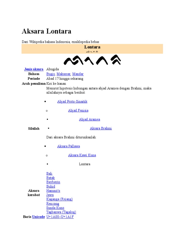 Aksara Lontara | PDF