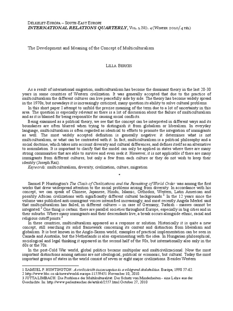 DKE 04 A E Berkes-Lilla Kantor-Judit | PDF | Multiculturalism | Ethnic ...