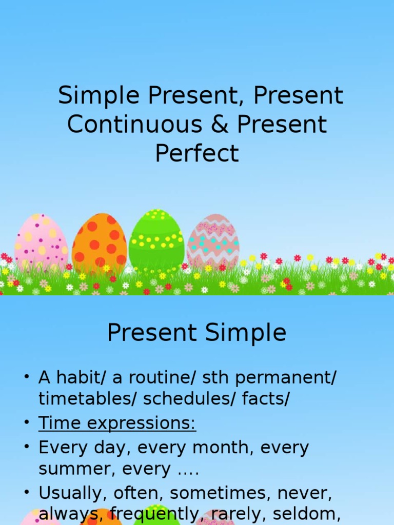 Present Simple Vs Present Continuous | PDF
