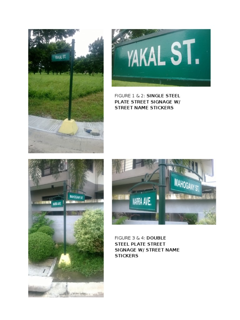 Steel Plate Street Signage Designs | PDF