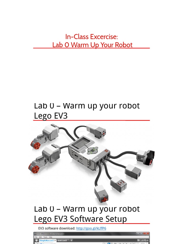 In-Class Excercise: Lab 0 Warm Up Your Robot | PDF