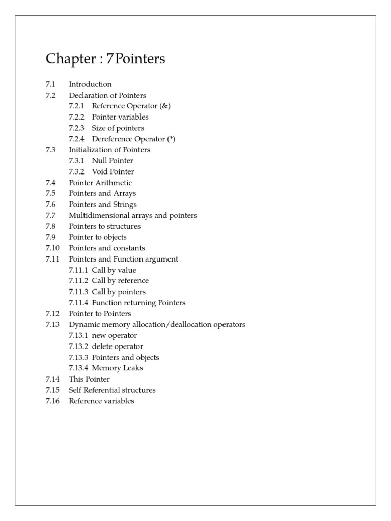 CLASS 12 Pointer Notes | PDF | Pointer (Computer Programming) | Data Type