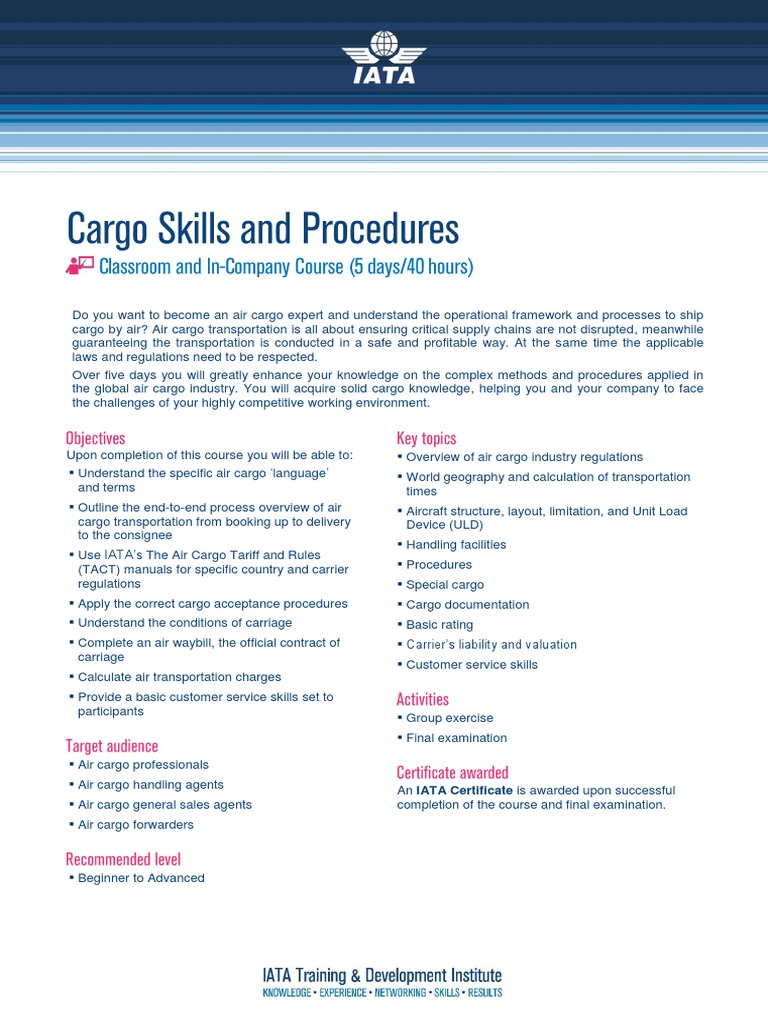 Understanding the Global Air Cargo Industry: A Comprehensive 5-Day ...