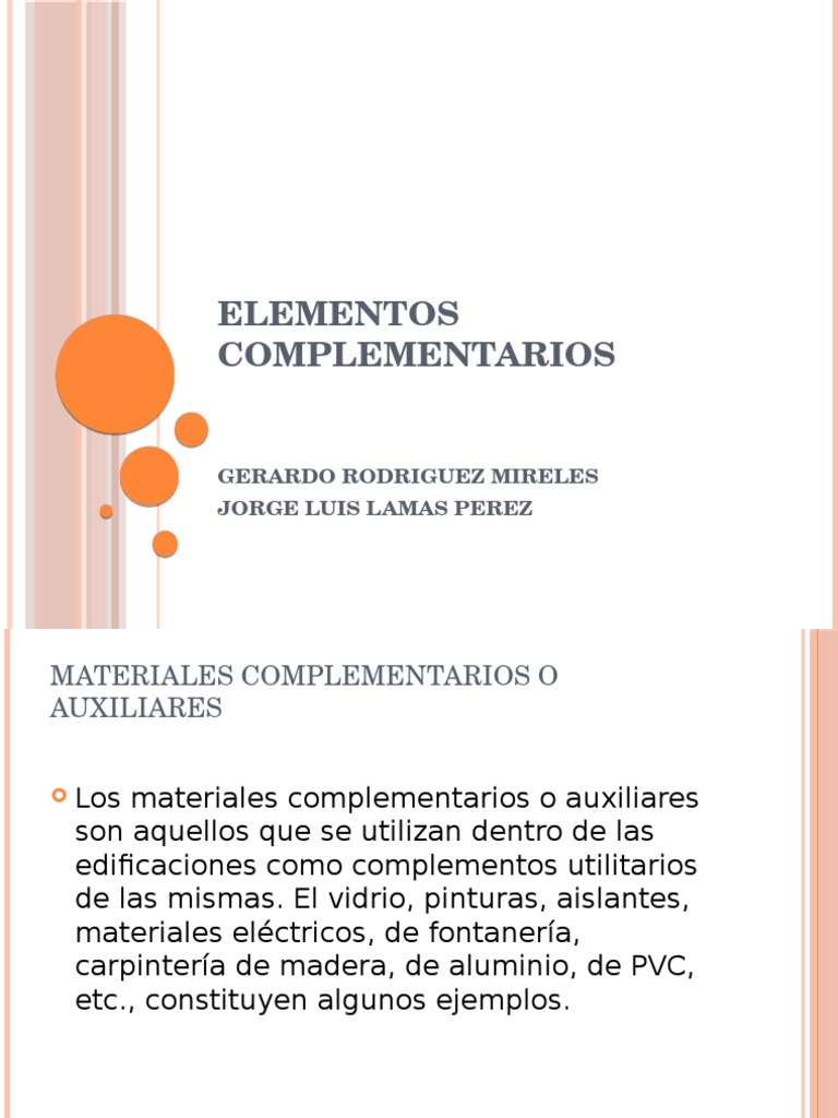 Elementos Complementarios | PDF | Pintar | Aislador (Electricidad)