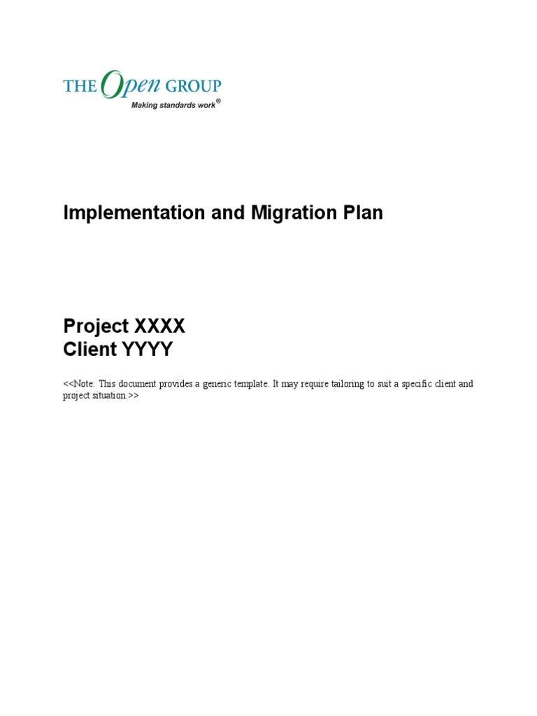 TOGAF 9 Template - Implementation and Migration Plan | PDF | Project ...