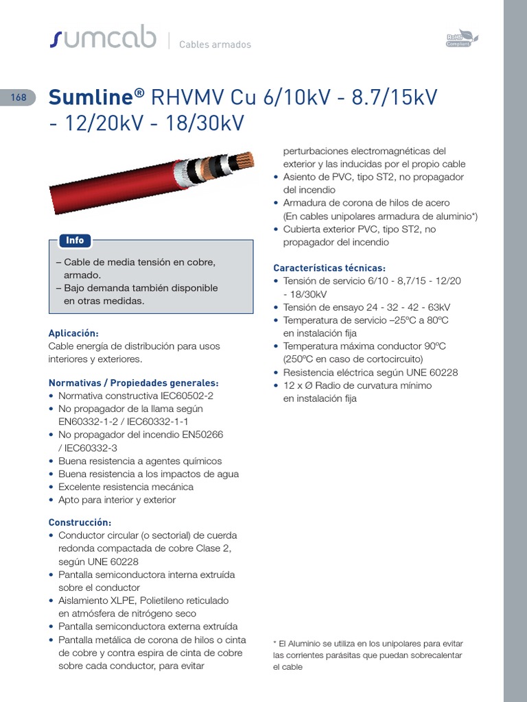 Sumline RHVMV Cu 6-10kV - 8.7-15kV - 12-20kV - 18-30kV | PDF
