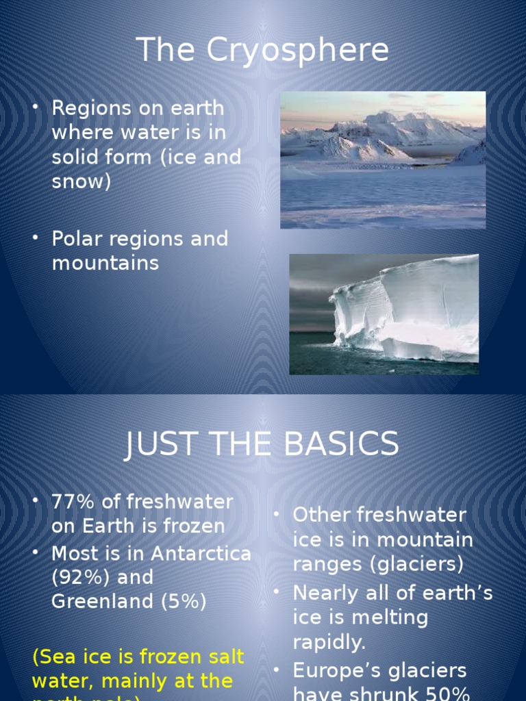 Ch.17 Christopherson Cryosphere | PDF | Glacier | Ice