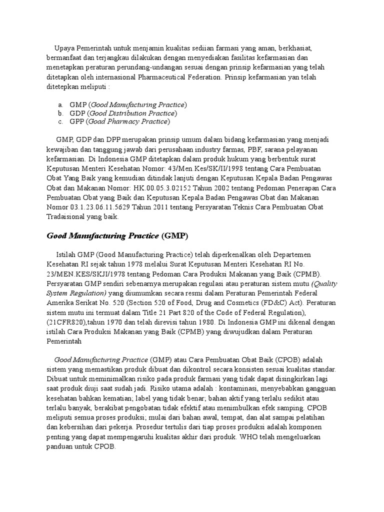 GMP, GDP Dan GPP | PDF