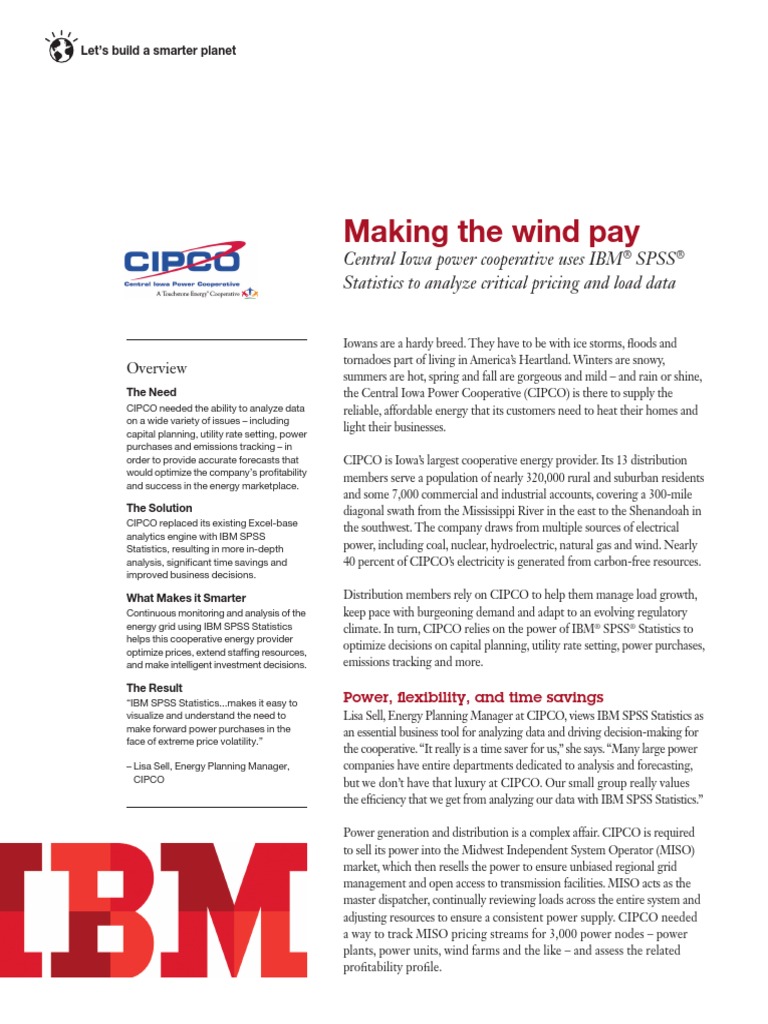 Central Iowa Power Cooperative | PDF | Predictive Analytics | Analytics