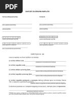 Opomena Pred Tuzbu Primjer | PDF