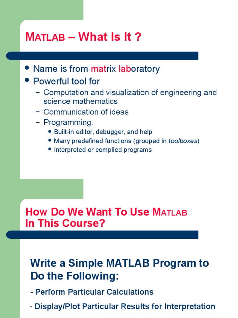 Basic MATLAB Plotting 1 | PDF