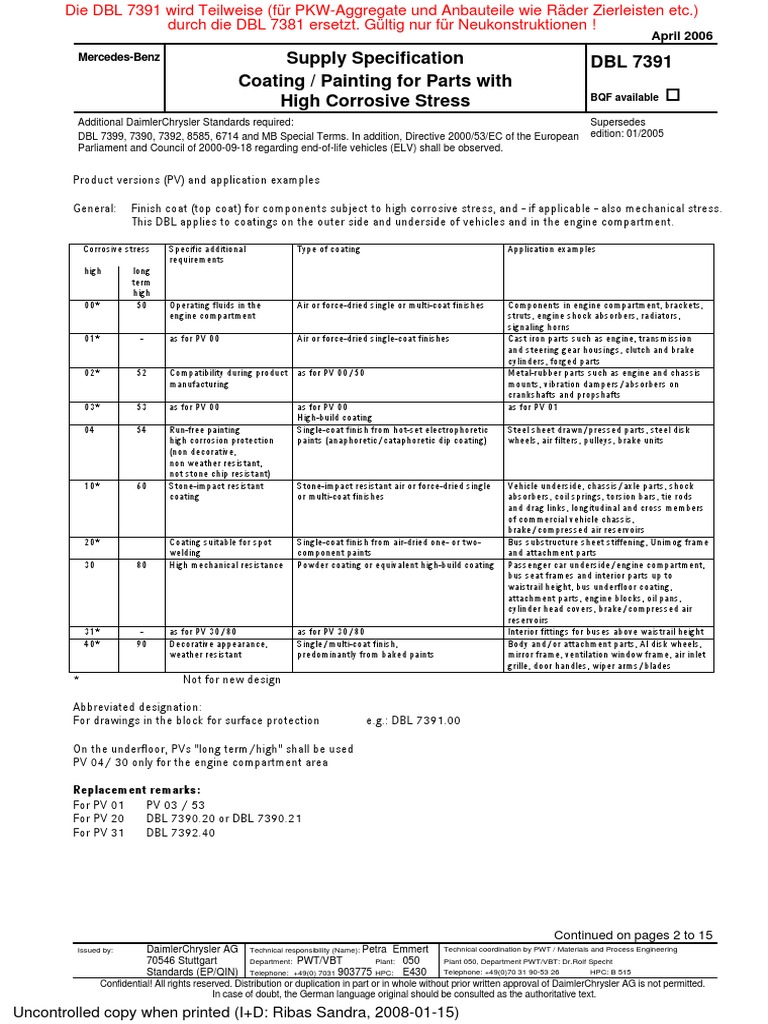 Dbl7391ing 0406 | PDF | Corrosion | Paint