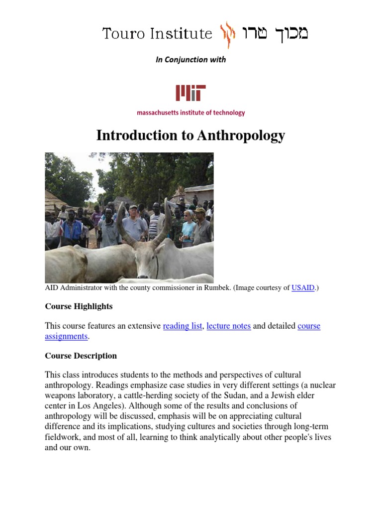 Introduction to Anthropology.pdf | Anthropology | Archaeology
