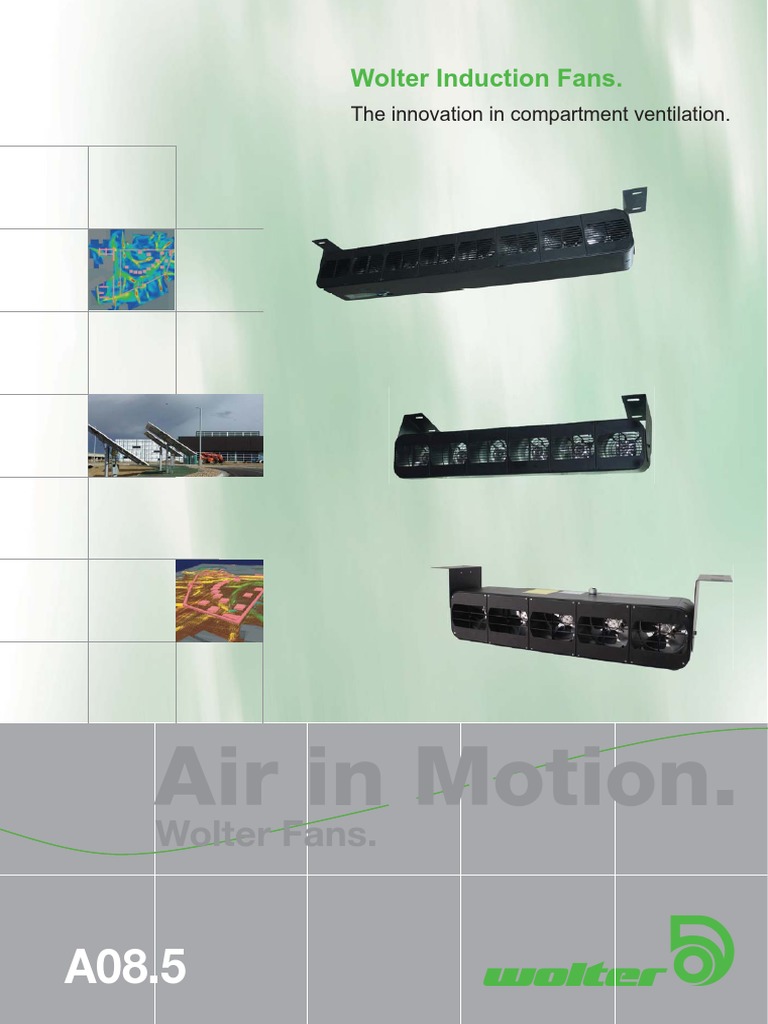Wolter Induction Fans A08.5 R2 | PDF | Electric Motor | Duct (Flow)