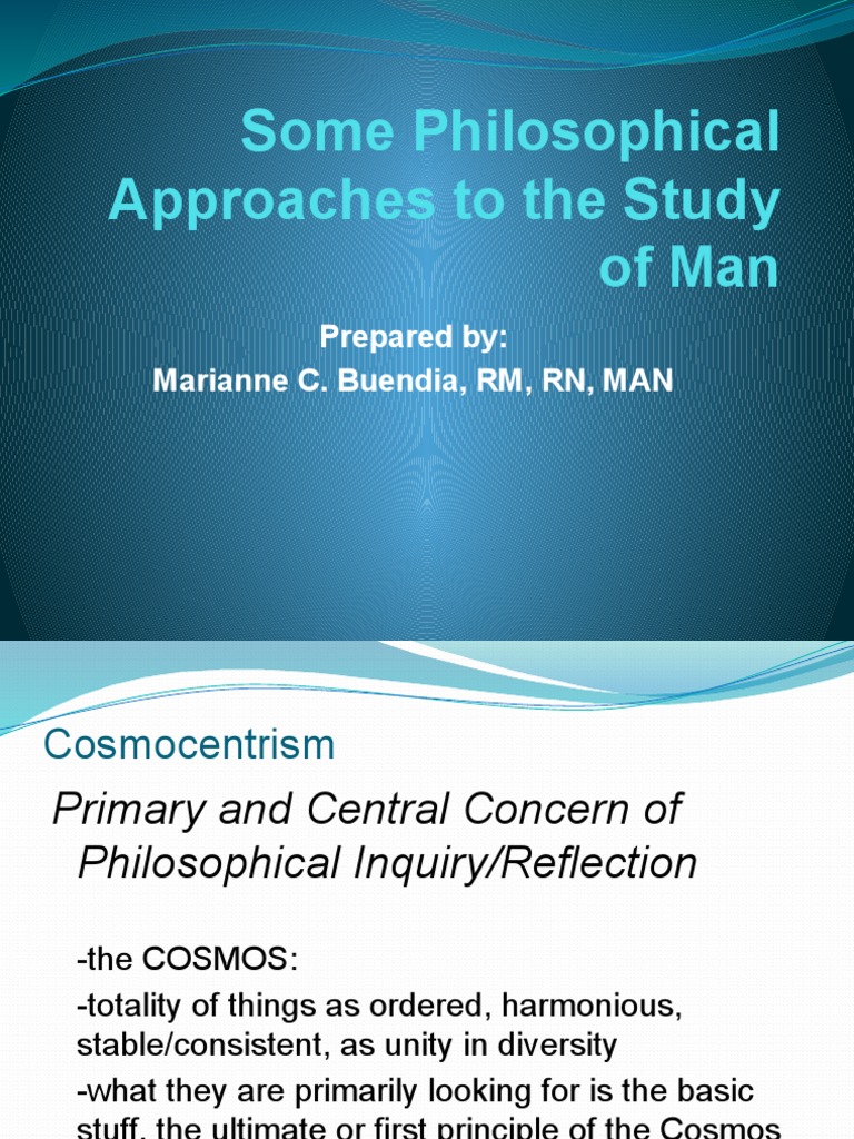 An Overview of Cosmocentric, Theocentric, Anthropocentric, and ...