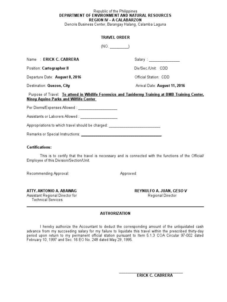 T.O. Form (Nelson Togle) | PDF