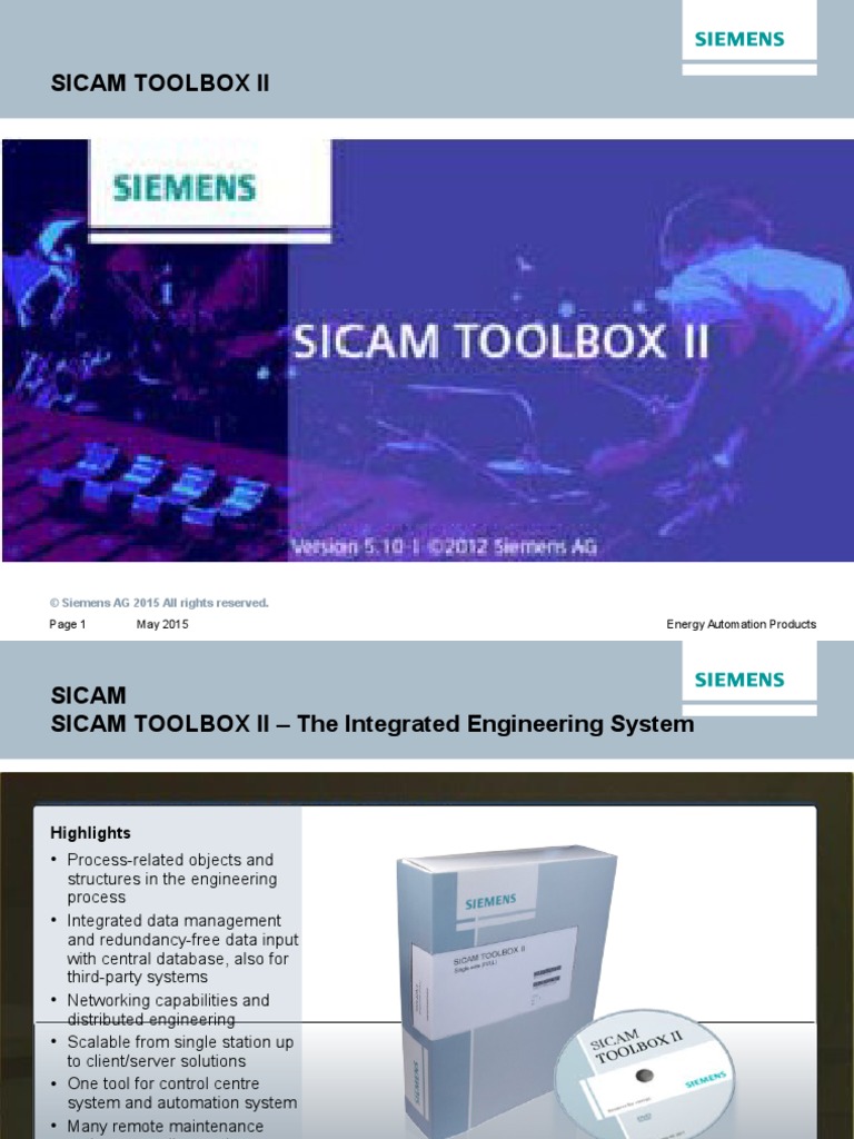 Sicam Toolbox II en v2 | Microsoft Windows | Automation