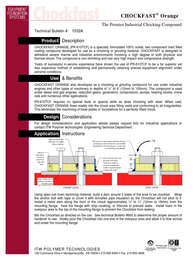 1032A Chockfast Orange-Industrial PDF | PDF