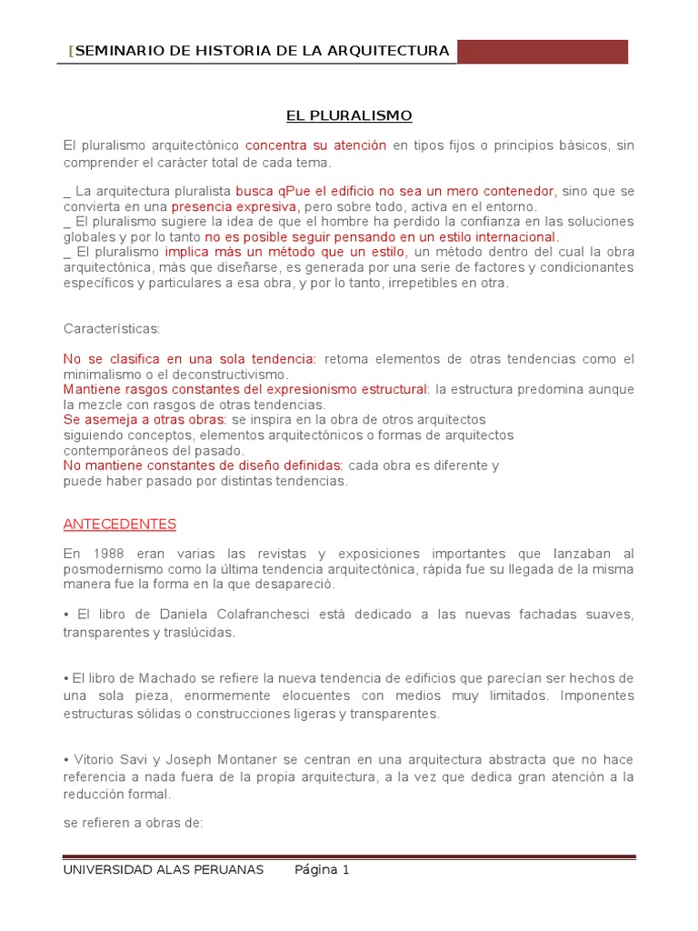 El Pluralismo Moderno | PDF | Diseño | Science
