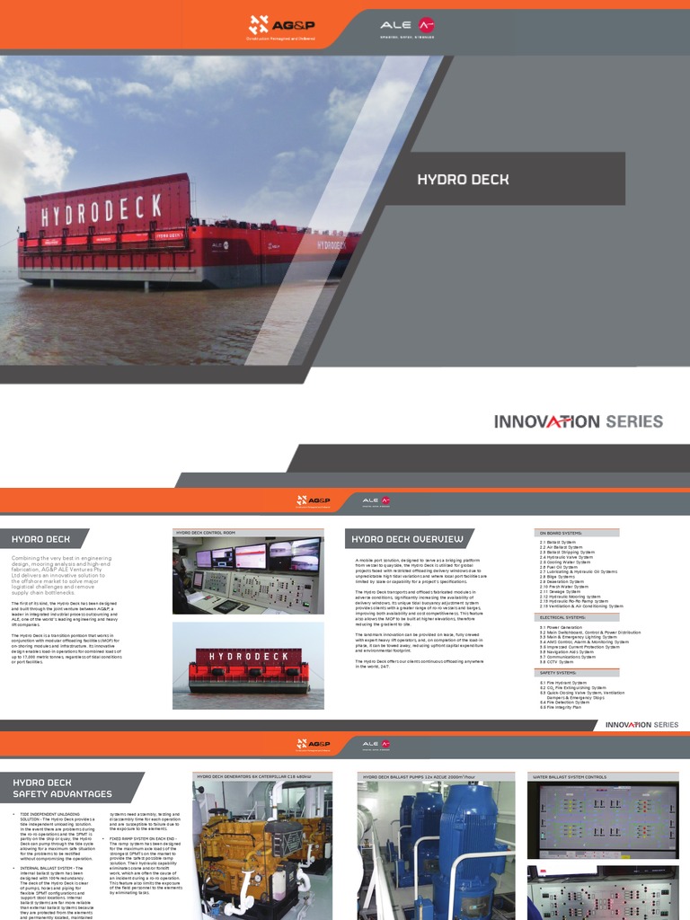 Ale Hydrodeck Bro High Res | PDF | Hydroelectricity | Water Supply Network