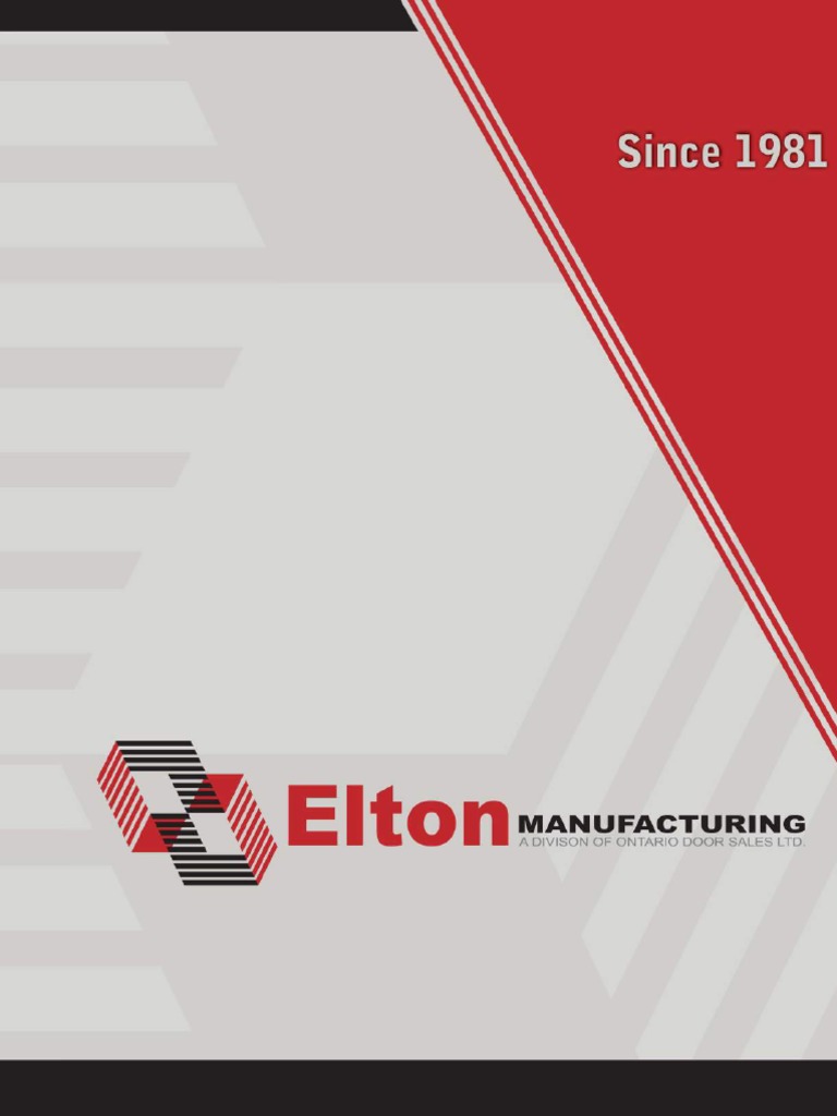 Elton Manufacturing Catalog | PDF | Door | Window