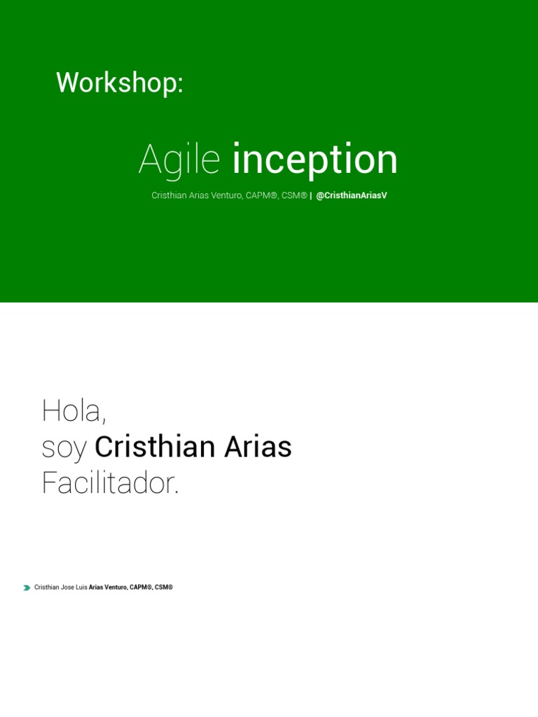 Agile Inception PDF | PDF