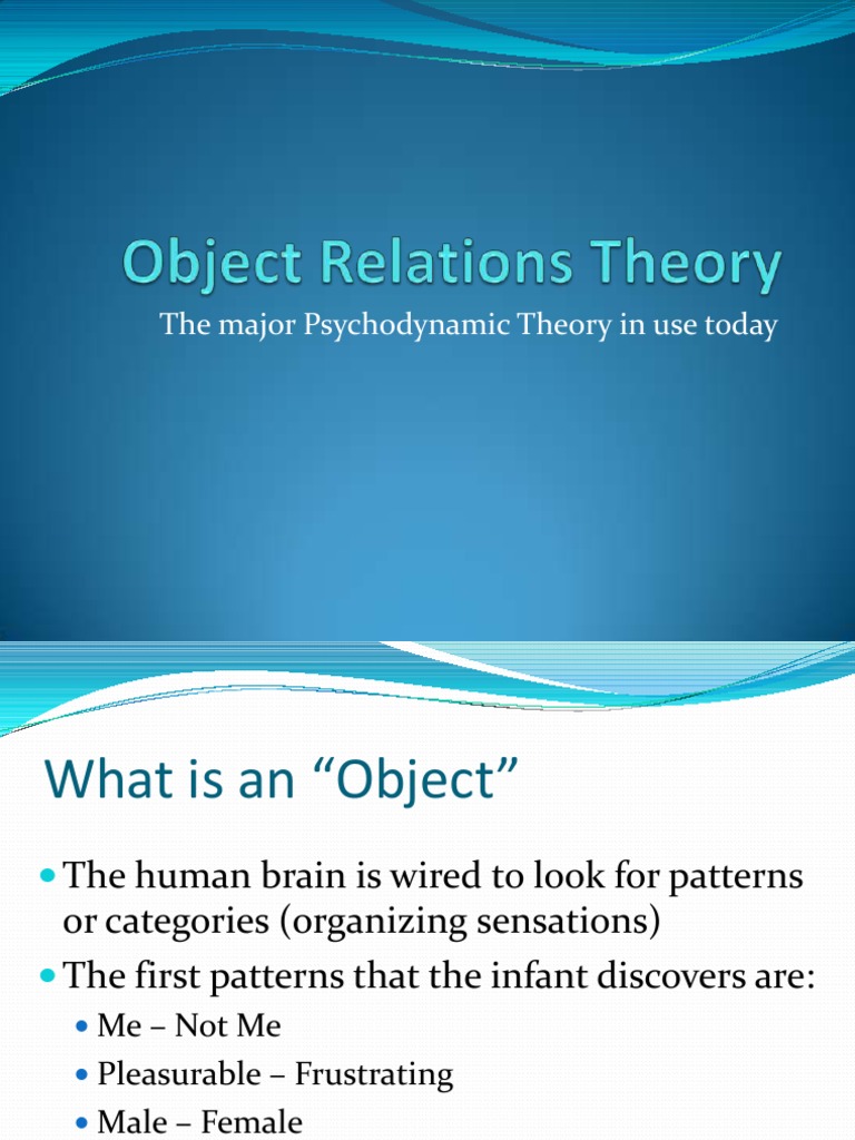 Object Relations Theory | PDF