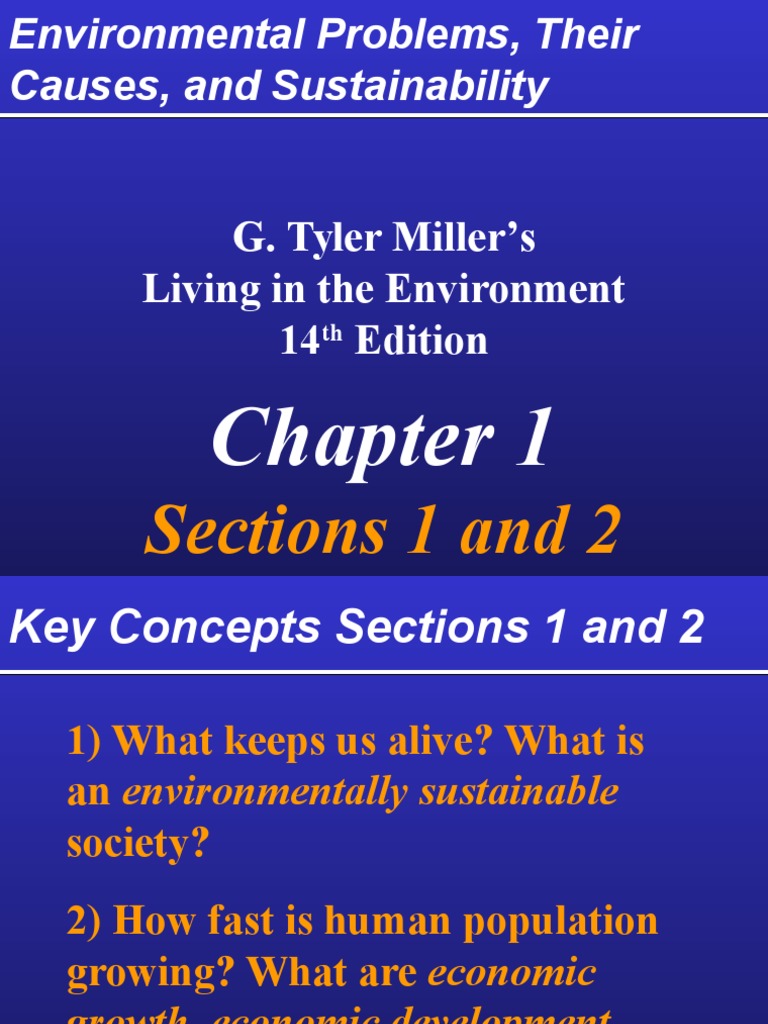 G. Tyler Miller's Living in The Environment 14 Edition: Sections 1 and ...