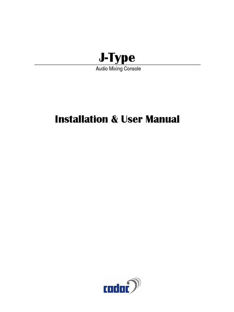 Cadac J-Type User Manual | PDF | Electrical Connector | Power Supply