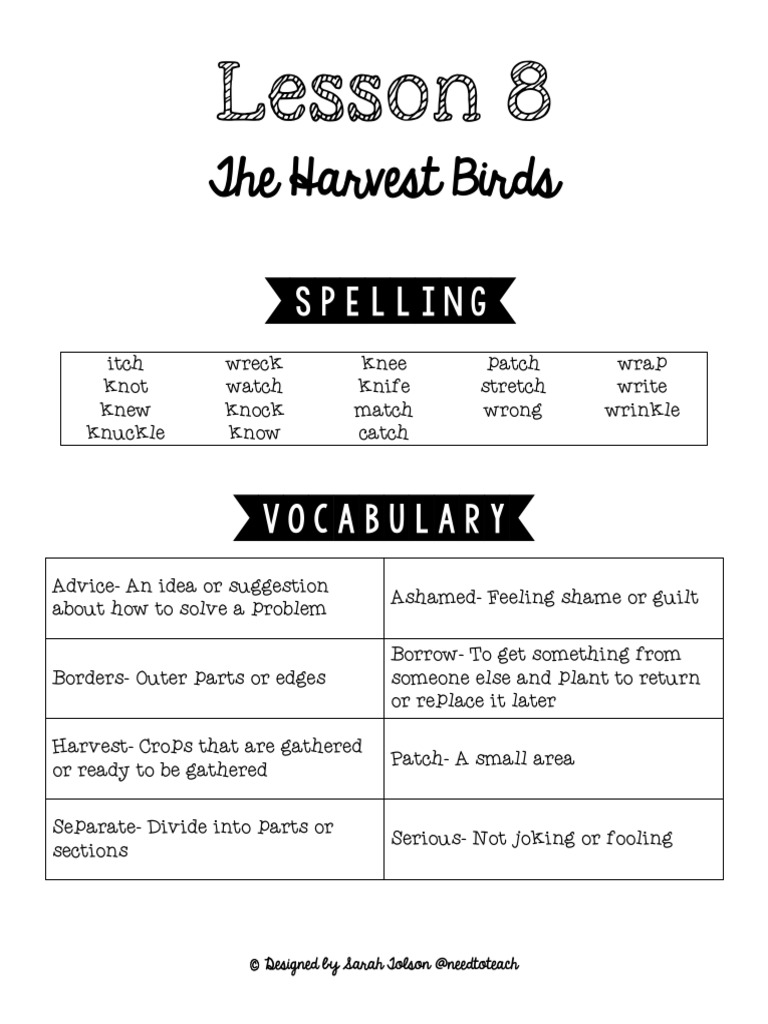 Lesson 7 Study Guide | PDF