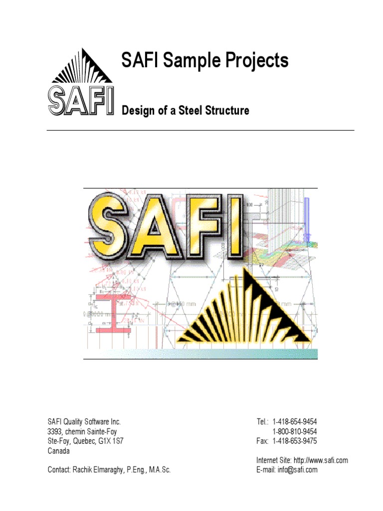 Steel Structure Design with SAFI Software | PDF | Button (Computing ...