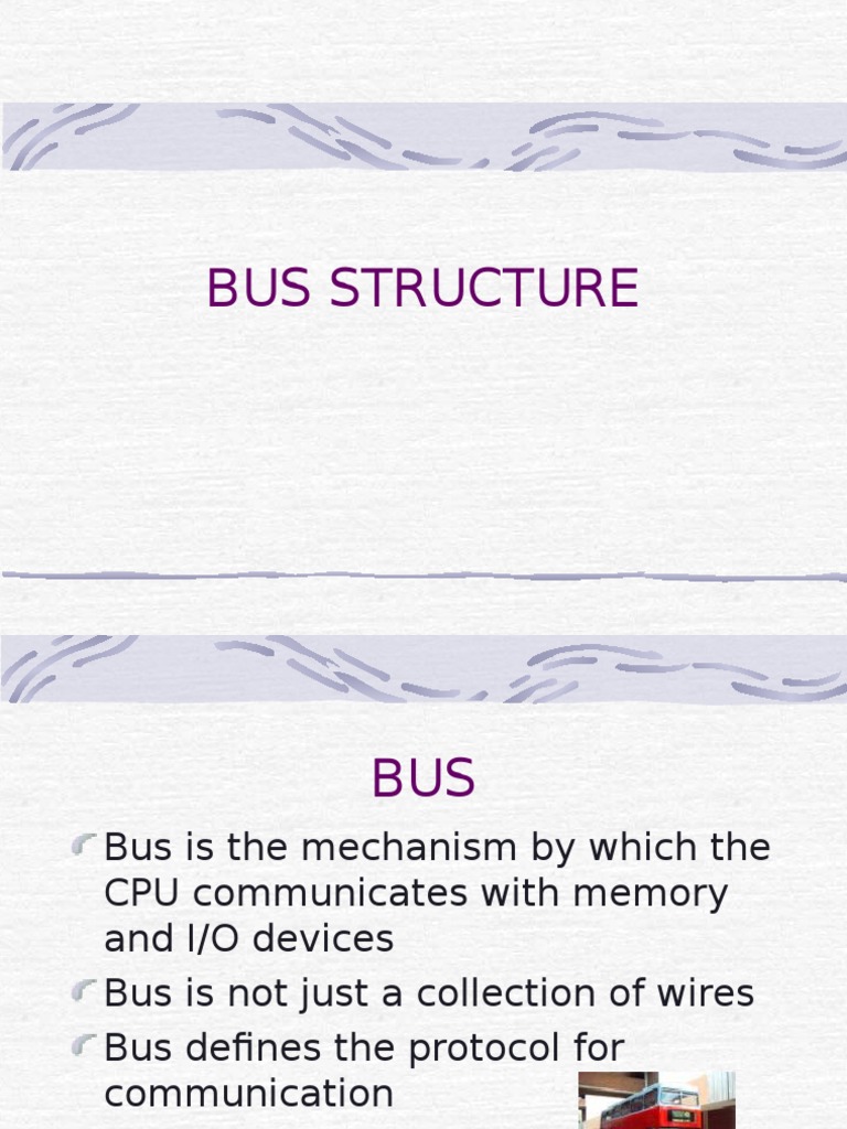 Bus Structure | PDF | Usb | Computer Data