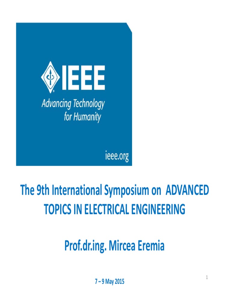 IEEE Romania Section | PDF | Institute Of Electrical And Electronics ...
