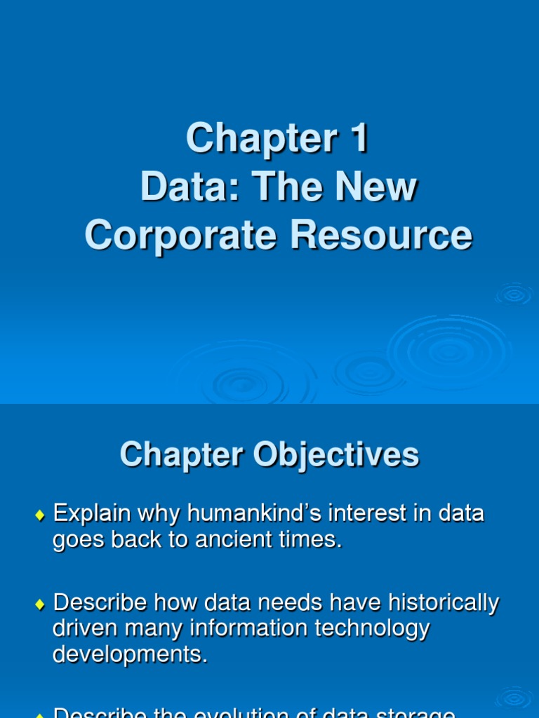 Chapter 1 Data The New Corporate | PDF | Databases | Computer Data Storage