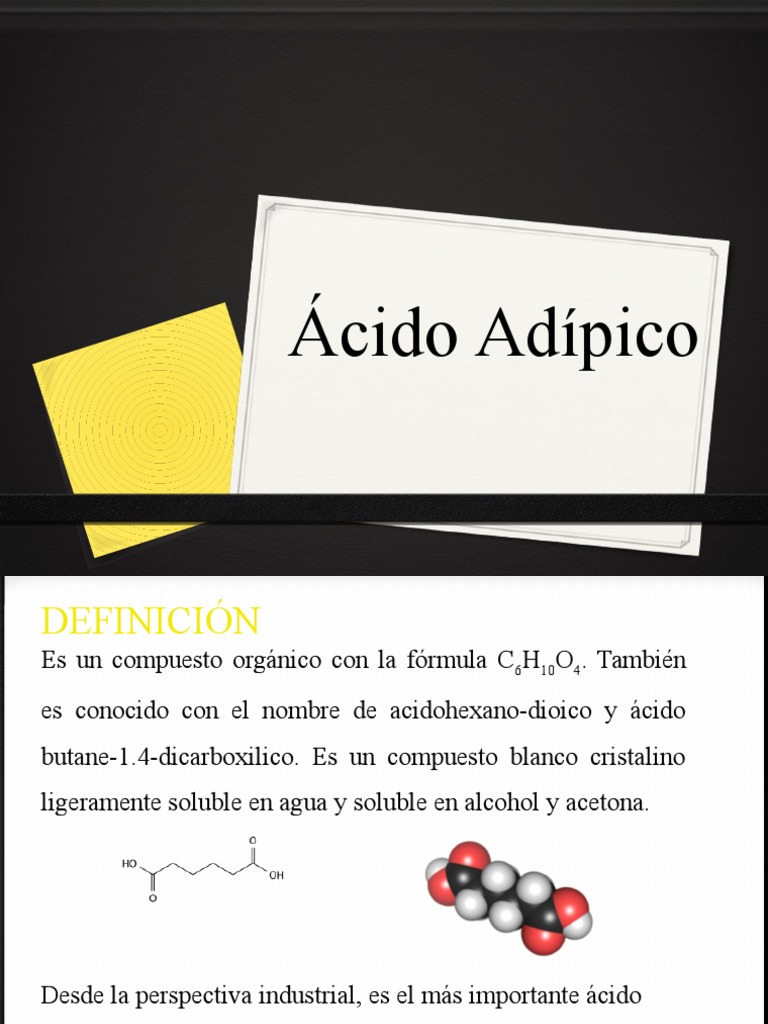 Ácido Adípico | PDF | Solubilidad | Hidrógeno