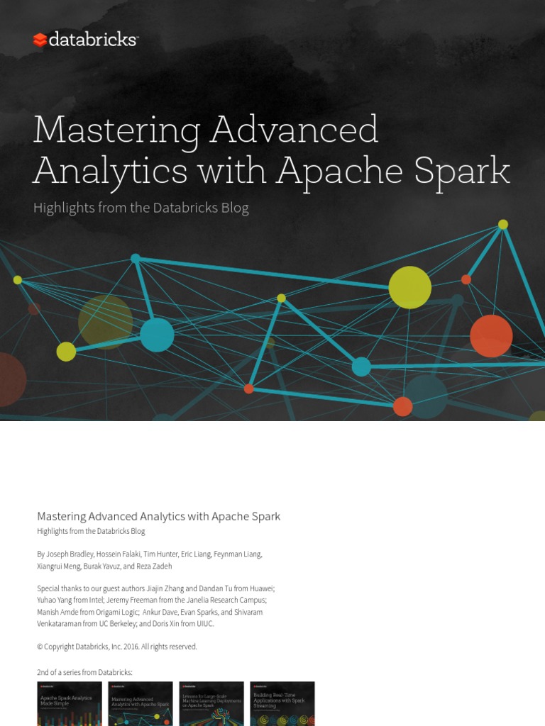 Mastering Advanced Analytics With Apache Spark Pdf Apache Spark Statistical Hypothesis Testing