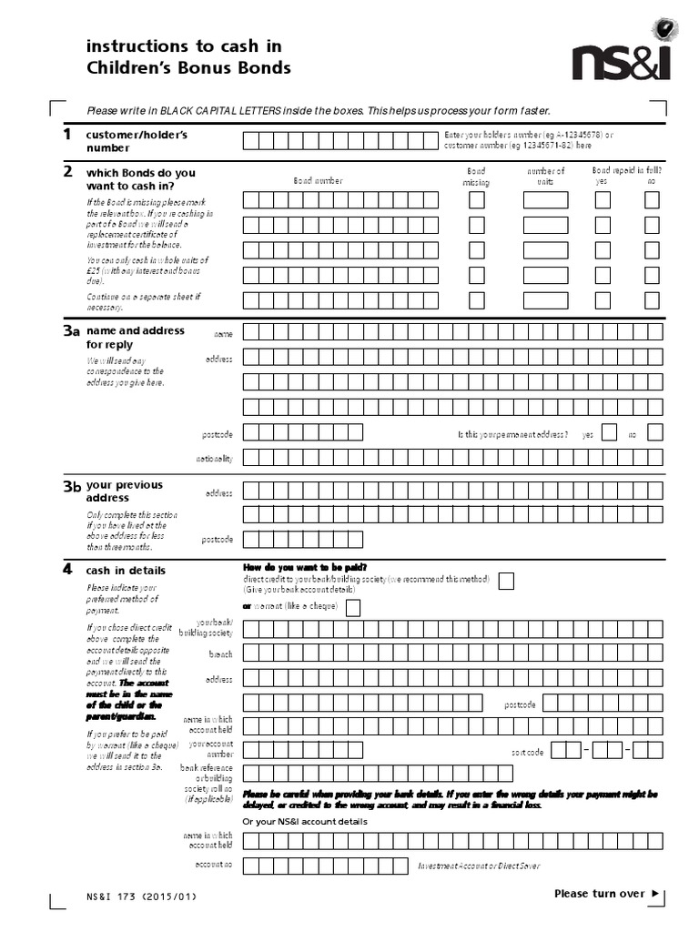 Childrens Bonds Cash in Form Before 20-09-2012 | Bonds (Finance) | Cheque