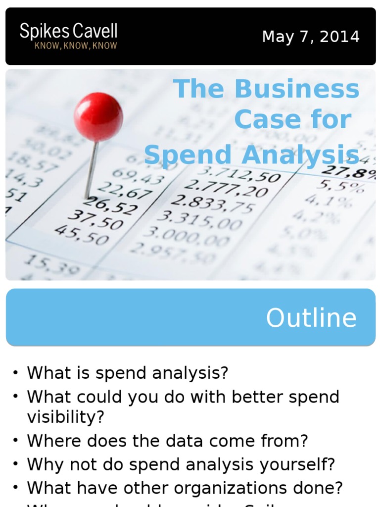The Business Case For Spend Analysis V1.0 | PDF | Procurement | Business