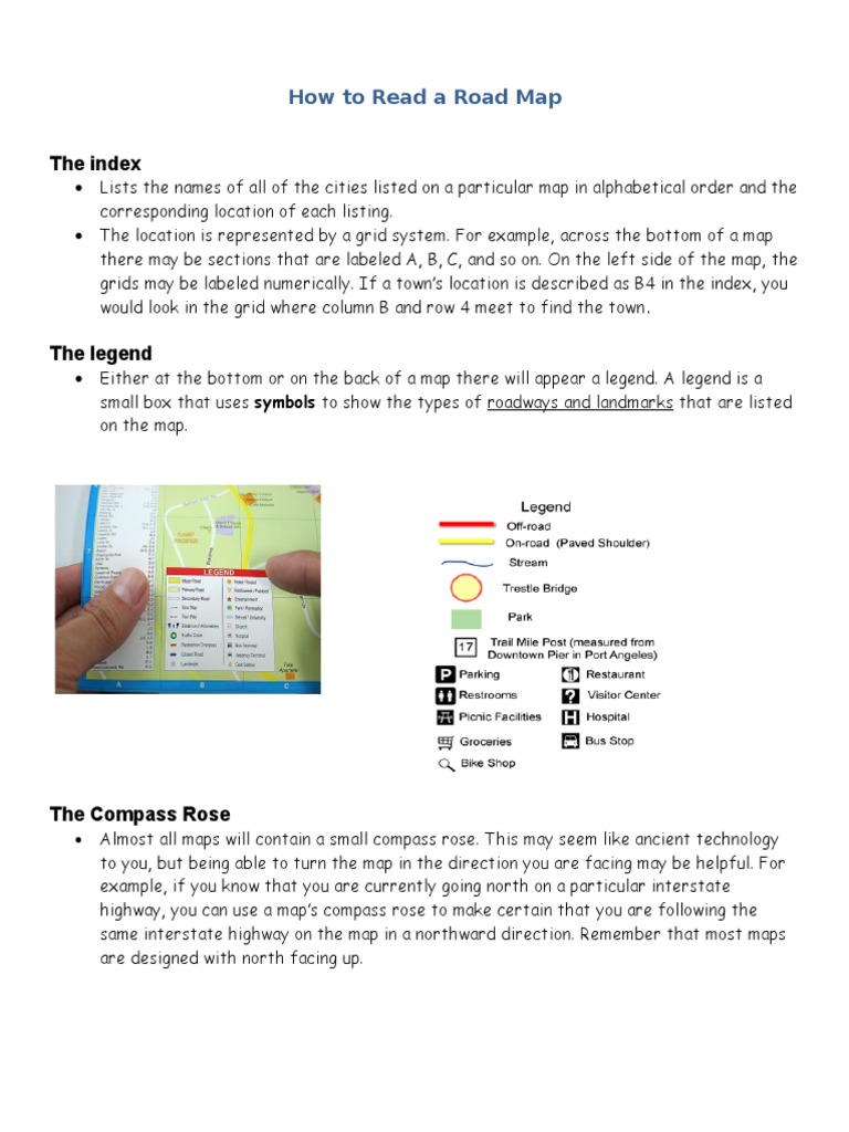 How to Read a Road Map Guide | PDF
