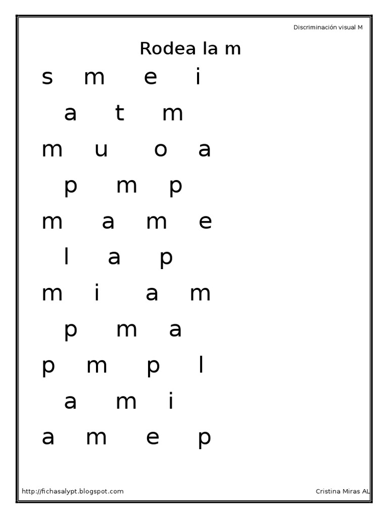 Discriminacion Visual M | PDF