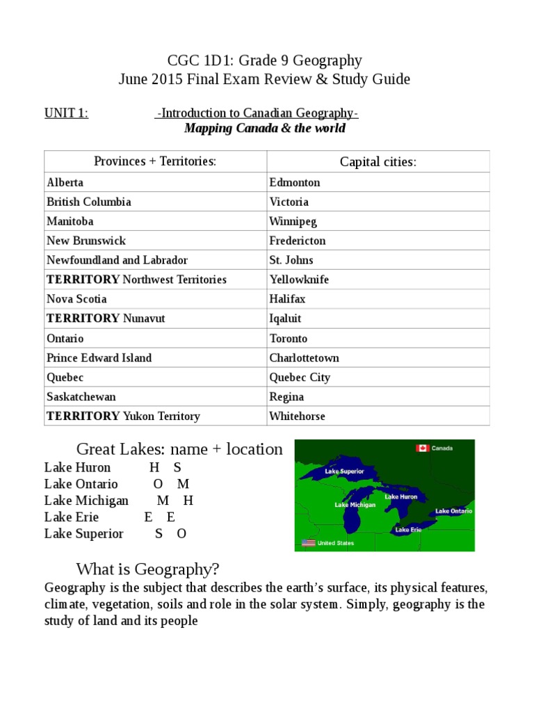 Geography Exam Guide | Download Free PDF | Precipitation | Climate