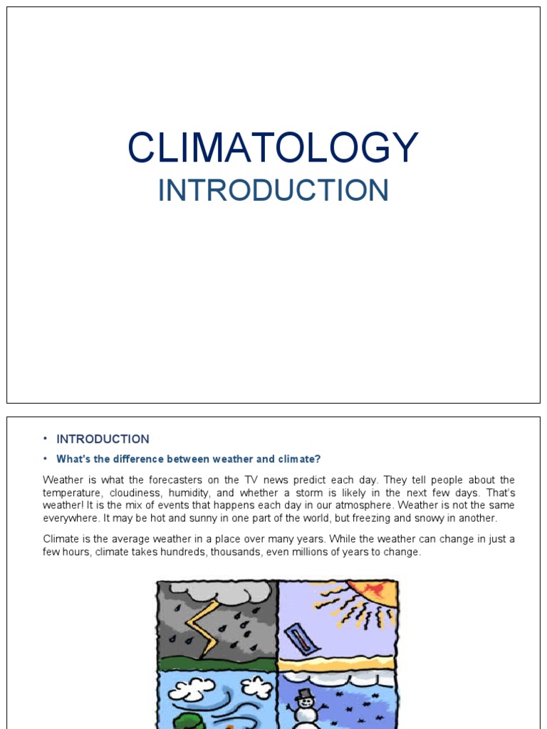 CLIMATOLOGY | PDF | Climate | Weather