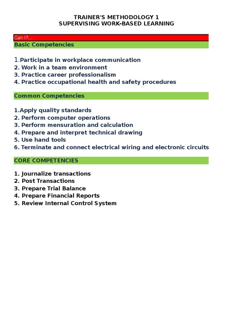 Supervising Work-Based Learning | PDF | Occupational Safety And Health ...