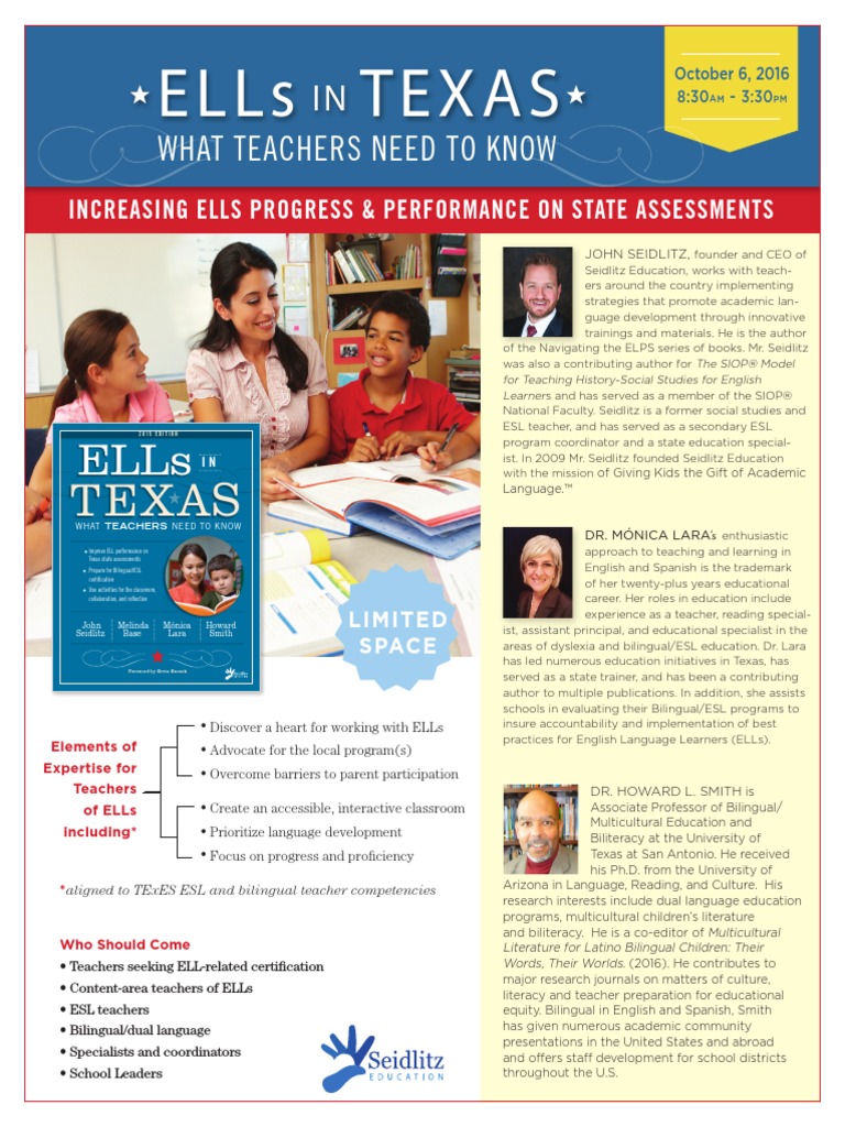 ELLs in Texas - What Teachers Need To Know | PDF | English As A Second ...
