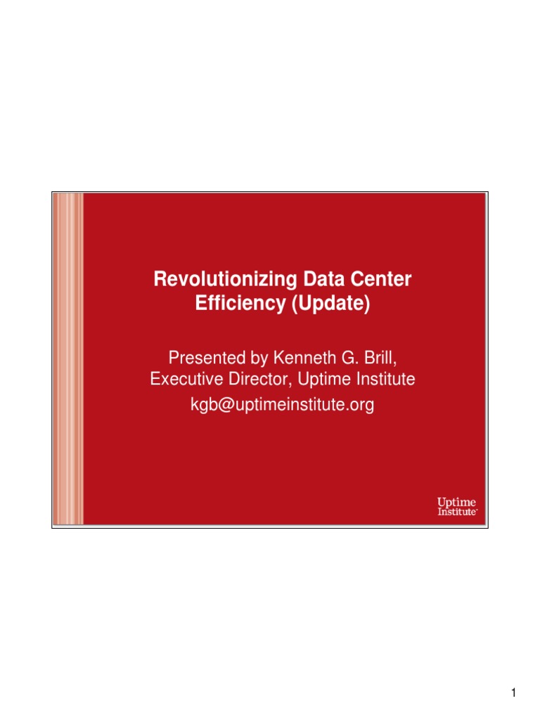 Revolutionizing Data Center Efficiency | PDF | Data Center | Physical ...
