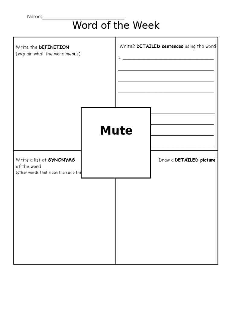 Word of The Week | PDF