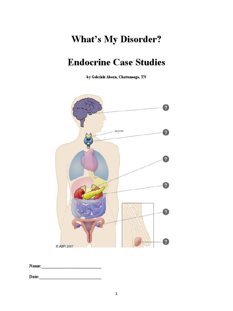 4A. Endocrine Case Studies - Student Handout-3 | PDF | Adrenocorticotropic Hormone | Luteinizing ...